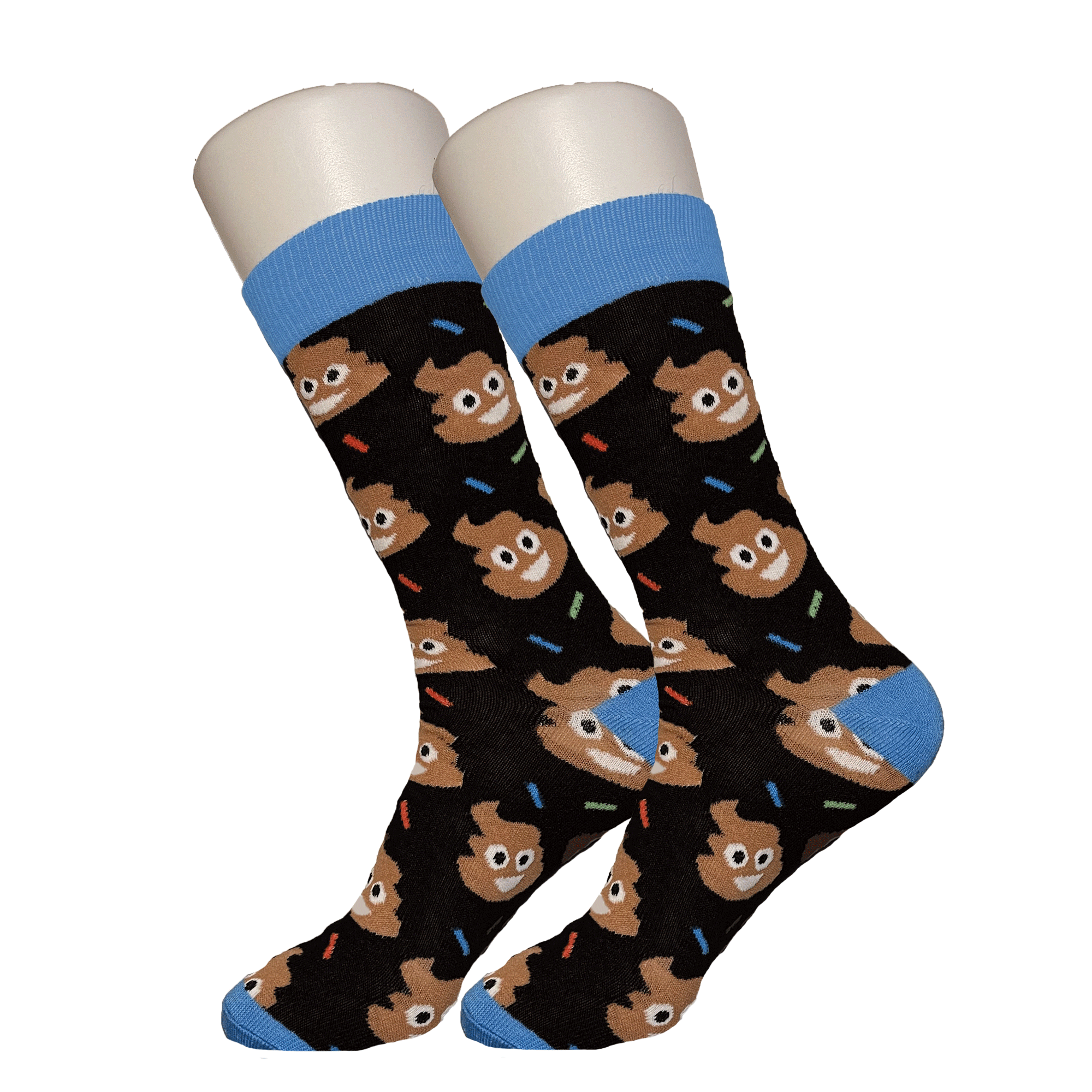 Black Poo Emoji Socks