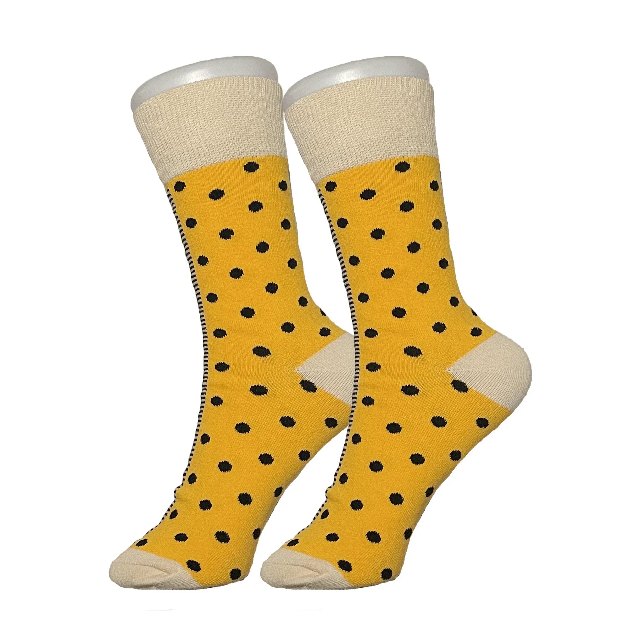 Yellow Polka dot Socks